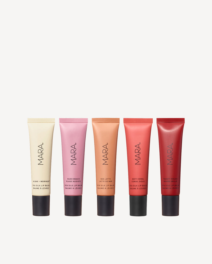 MARA Complete Lip Kit | 5 Sea Silk Lip Balm Shades – $100